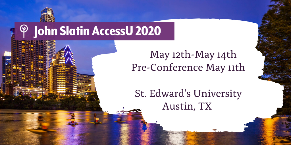 AccessU 2020 Keynotes and Trainer Preview — Knowbility