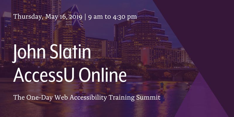 AccessU Online 2019 — Knowbility